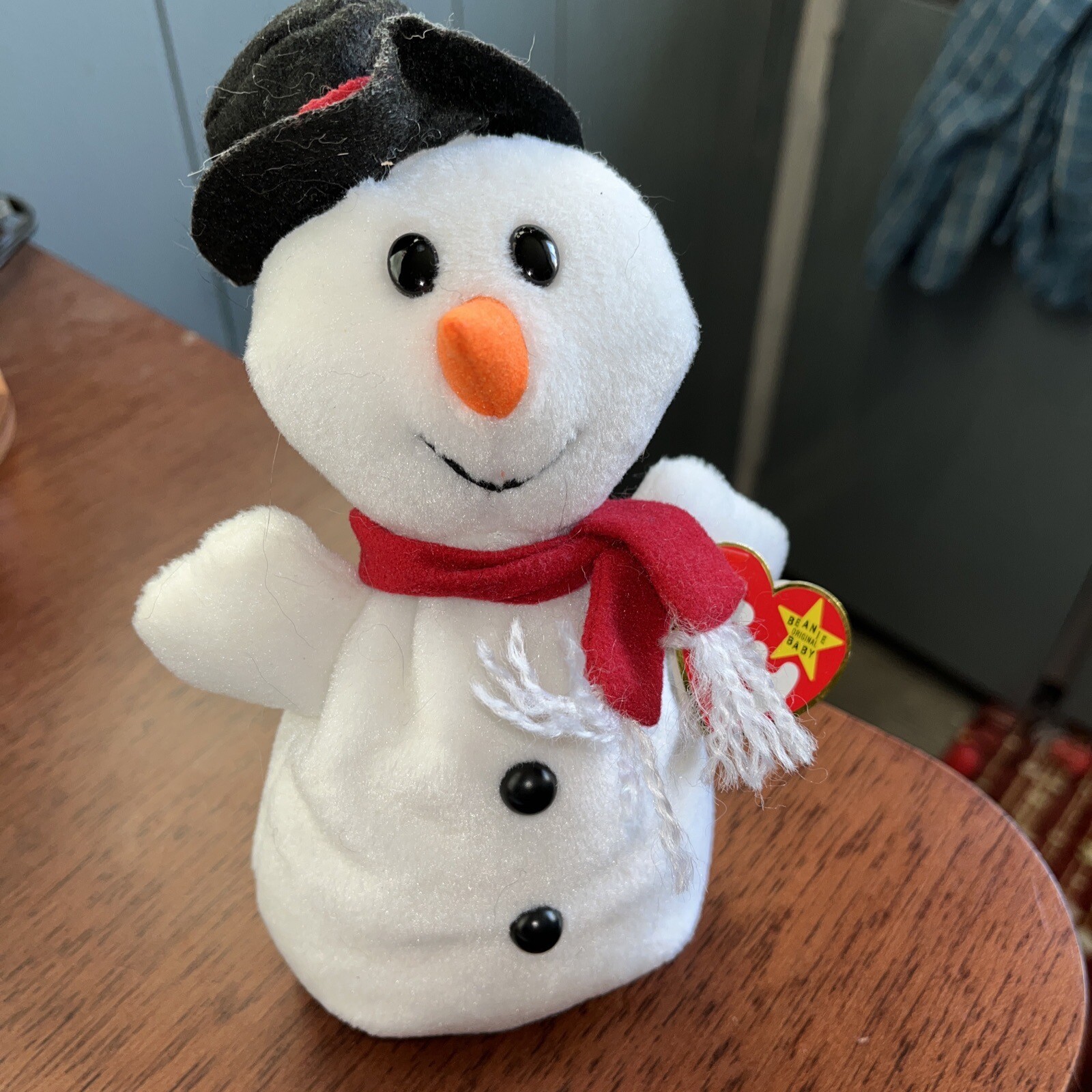 Ultra Rare Snowball TY Beanie Baby Snowman Style 4201 many Errors 1996 ...