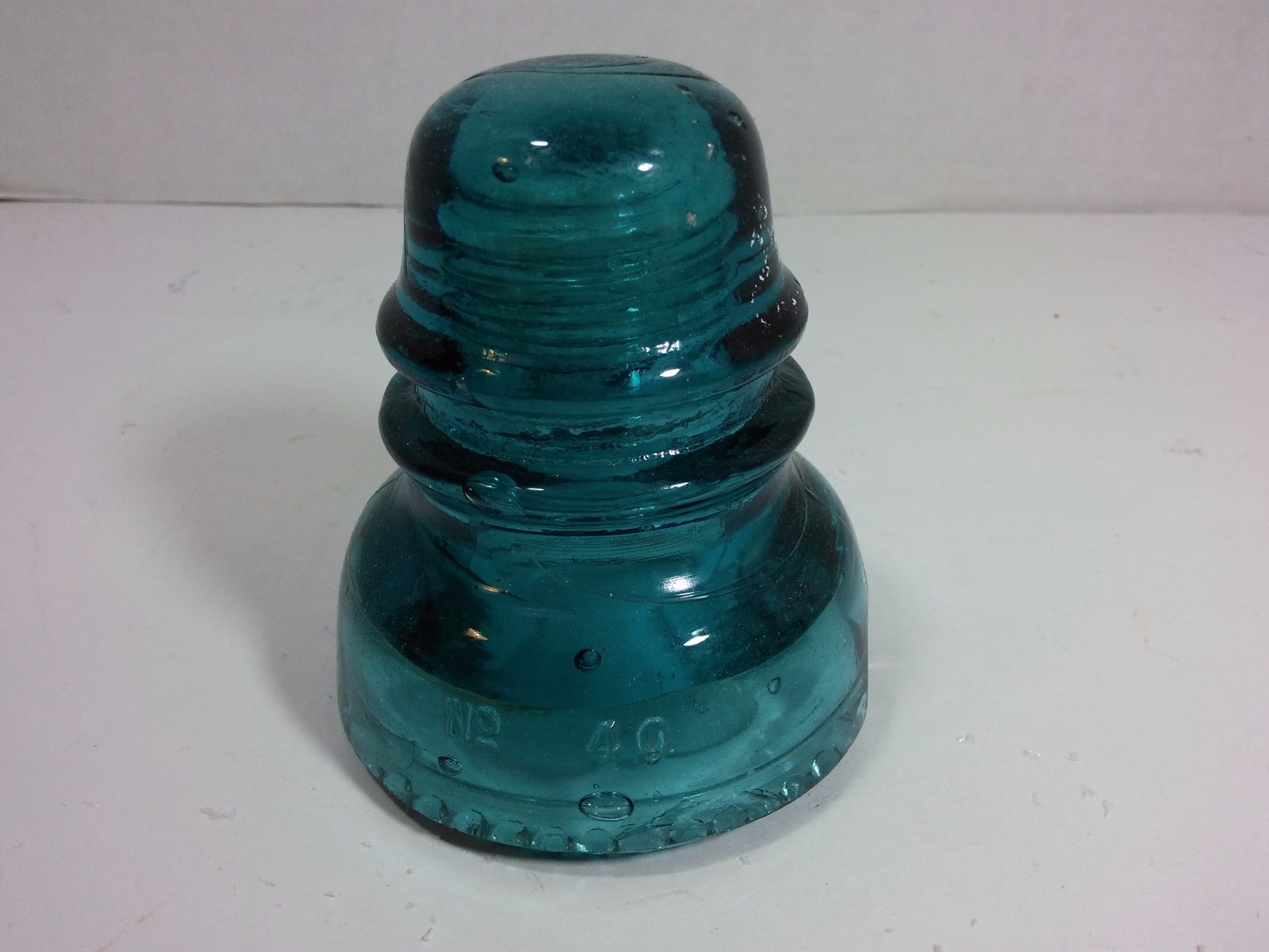 Vintage HEMINGRAY Nr.40 Glass Electrical Insulator (Blue, Made in USA ...