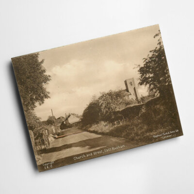 A3 PRINT - Vintage Norfolk - Church and Street, East Rudham | eBay
