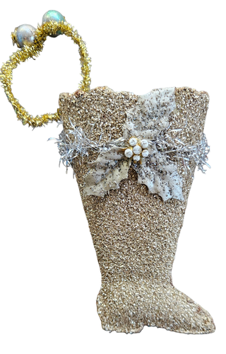 Bethany Lowe Christmas Ornament Candy Container Boot Stocking Victorian ...