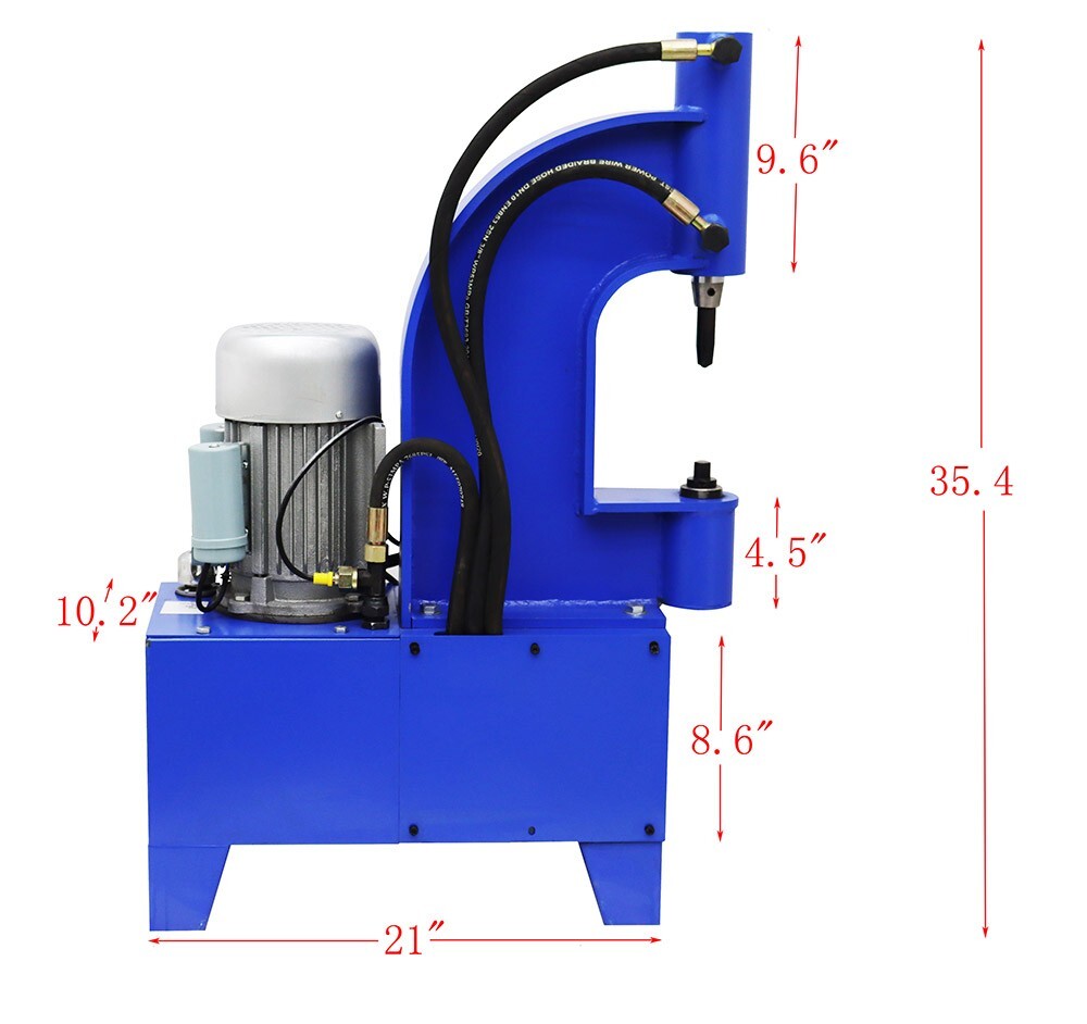 TECHTONGDA Hydraulic Rivet Press Tool 220V 2HP Riveting Sheet Press ...