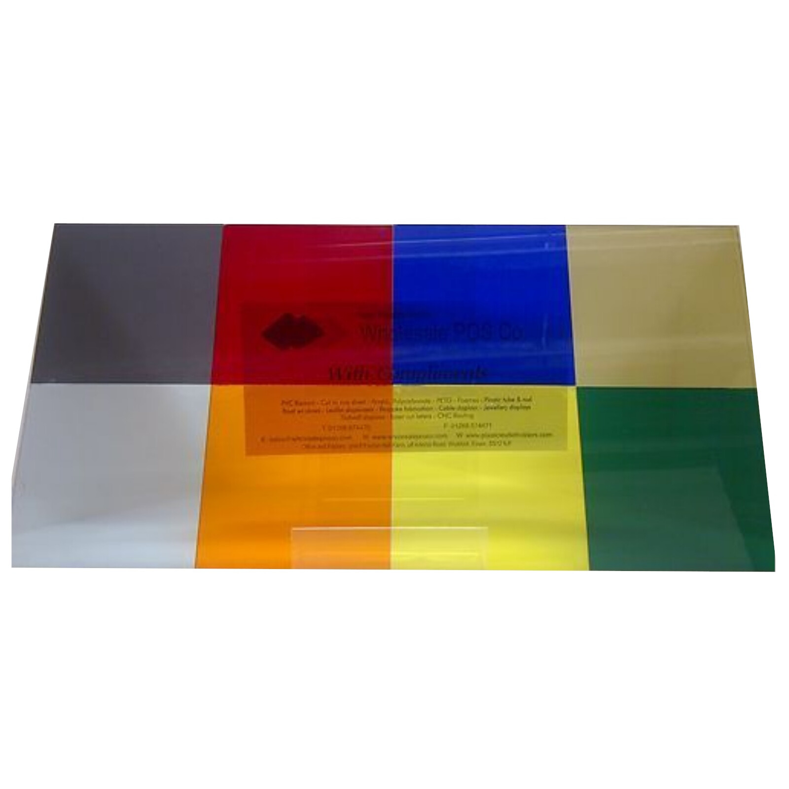 Acrylic Perspex® Sheet Genuine Transparent See Through Coloured Cast ...