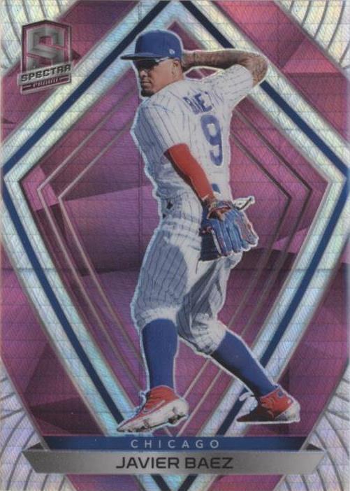 2020 Panini Chronicles - Spectra Javier Báez #31 Neon Pink Prizm /75 ...