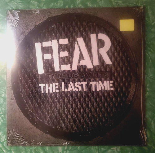 FEAR "THE LAST TIME" ltd yellow VINYL L.A. Sleeve LP RECORD PUNK BLACK ...