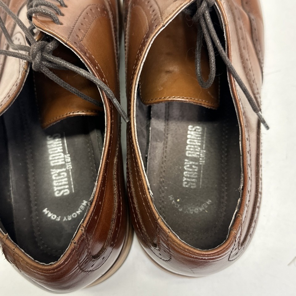 Stacy Adams Dress Shoes Men's Size 11W Brown Dunbarm, Wingtip Oxford | eBay