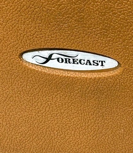 Vtg Sears Forecast Suitcase Brown 22" Hard Case Luggage Mid Century MCM ...