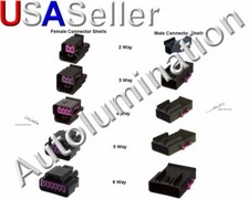 4 Way Metri-pack 150 Series Male Square Black Connector Harness Pigtail ...