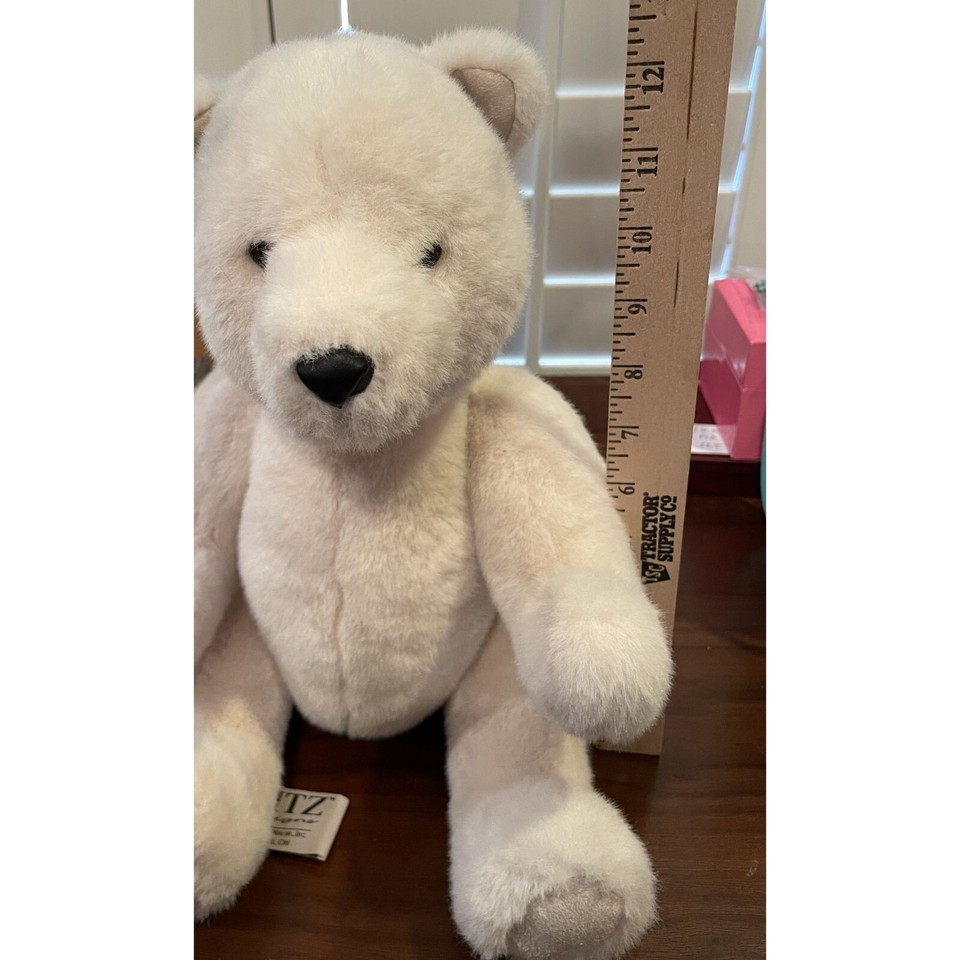 Ditz Design Hen House Plush Jointed Cream Polar Bear Toy Stuffed Animal ...