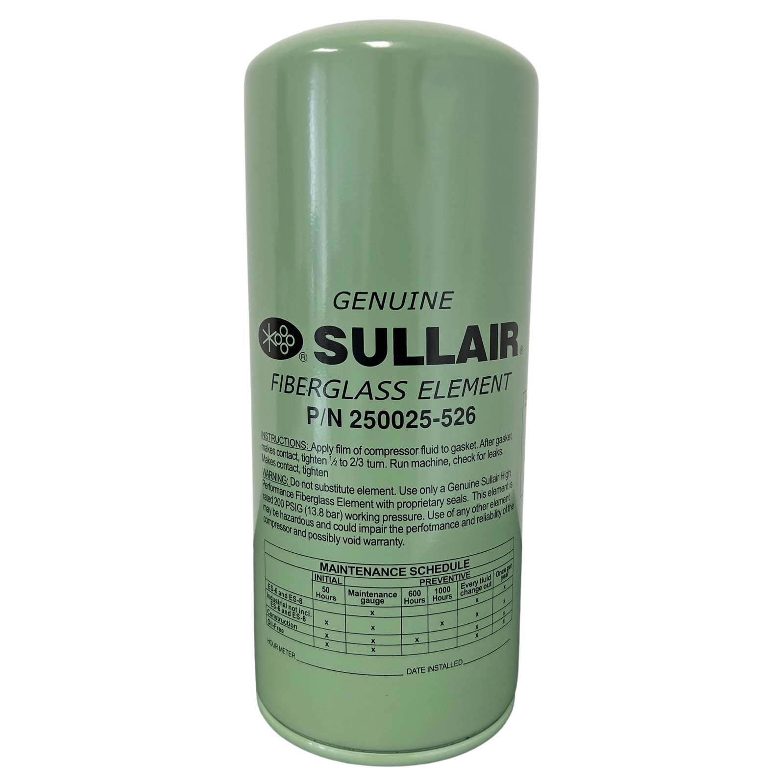 250025-526 Genuine Sullair Filter (Fits in LS12-50 thru LS20-200 ...
