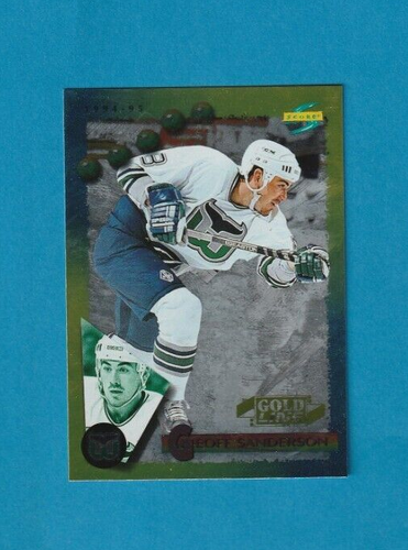 1994-95 Score GOLD LINE parallel # 144 Geoff Sanderson HARTFORD WHALERS ...