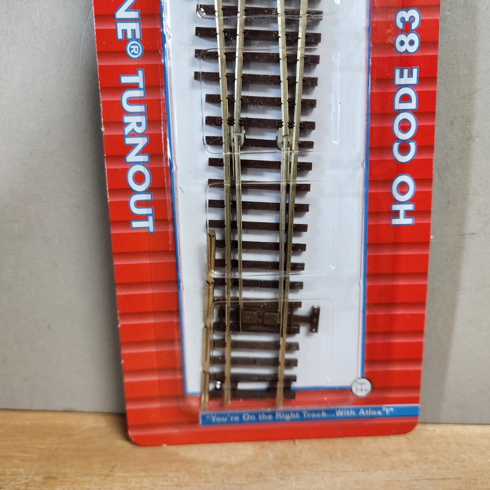 Atlas 563 #6 Left Hand Turnout Switch Nickel Silver Code 83 HO Model RR ...