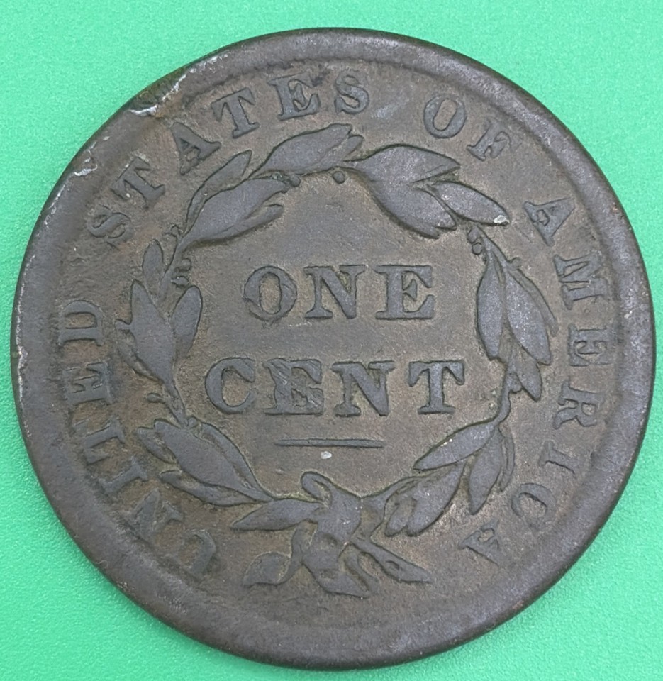 1839 Head of 1838 Large Cent VF Very Fine Rating via Coinsnap App Fast ...