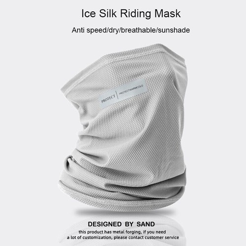 Ice Silk Sweat Collar Sunblock Neck Mask Breathablewashable Outdoor ...