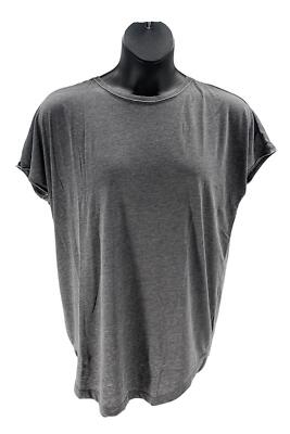 Barefoot Dreams Malibu Collection Burnout Raw Edge Tee Carbon | eBay