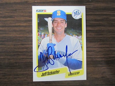 1990 Fleer Update Baseball #U-120 Jeff Schaefer Autograph / Signed Card ...