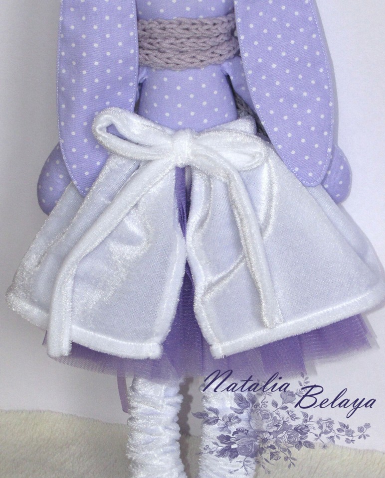 Cloth Tilda Doll Lavender Bunny Cloth Toy Stuffed Animal Rag Doll ...