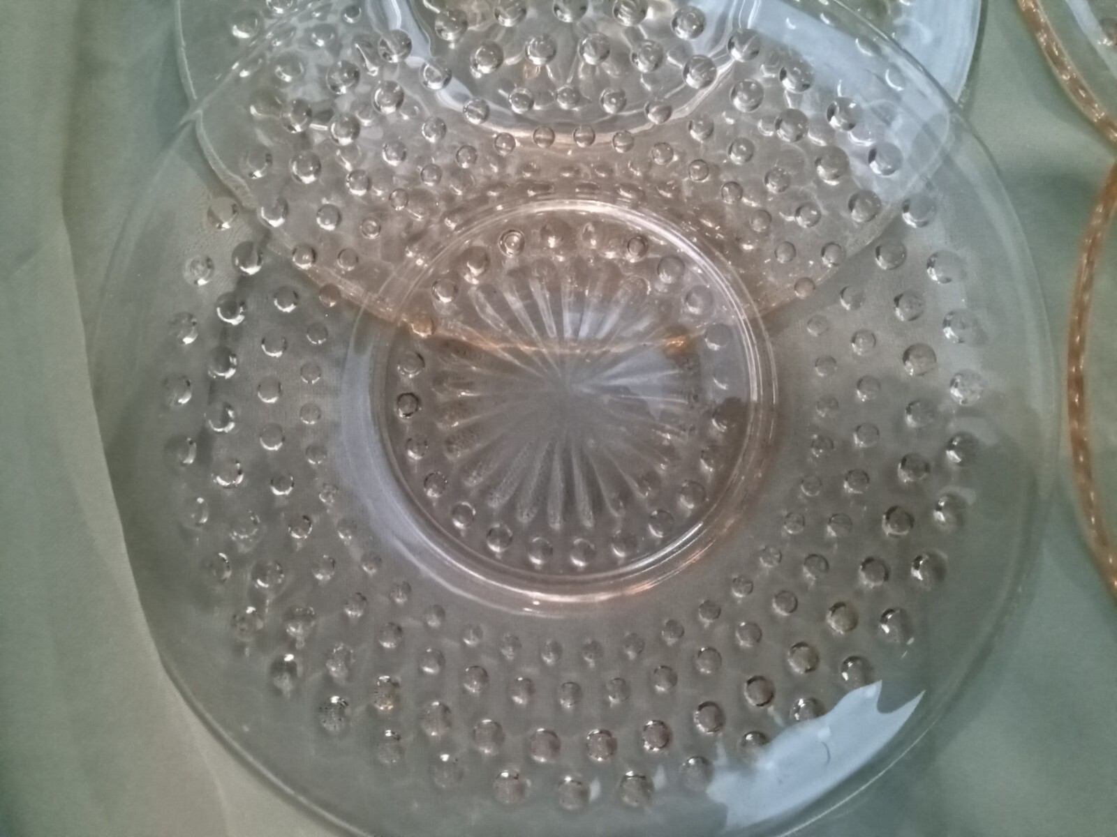 Anchor Hocking Block Optic Pink Depression Glass Bread Plates Set of 6 ...