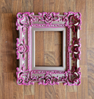 8x10 Cottage Chic Pink Picture Frame, Ornate Frame, Photo Frame, Fancy ...
