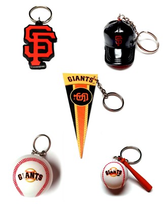 SAN FRANCISCO GIANTS MLB BASEBALL LICENSED KEYCHAIN BACKBACK PULL GIFT ...
