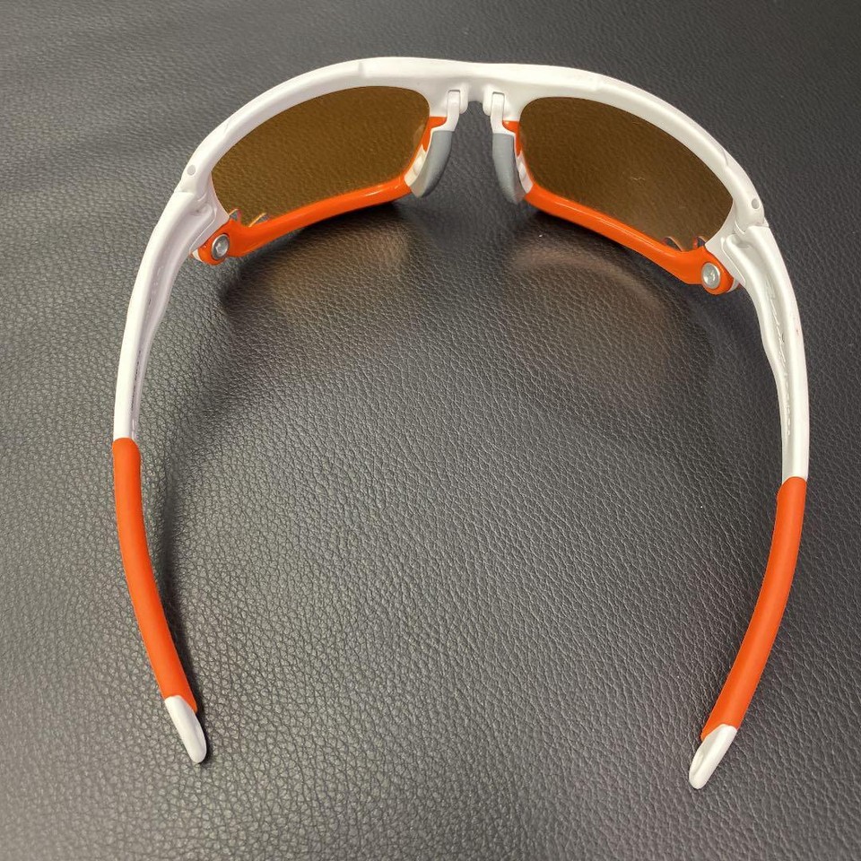 Oakley Sunglasses Frame White Orange | eBay
