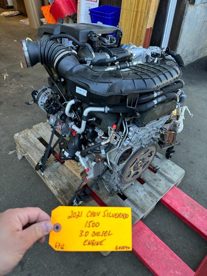 21 CHEVROLET GMC 1500 YUKON SUBURBAN 3.0 DURAMAX DIESEL ENGINE MOTOR ...