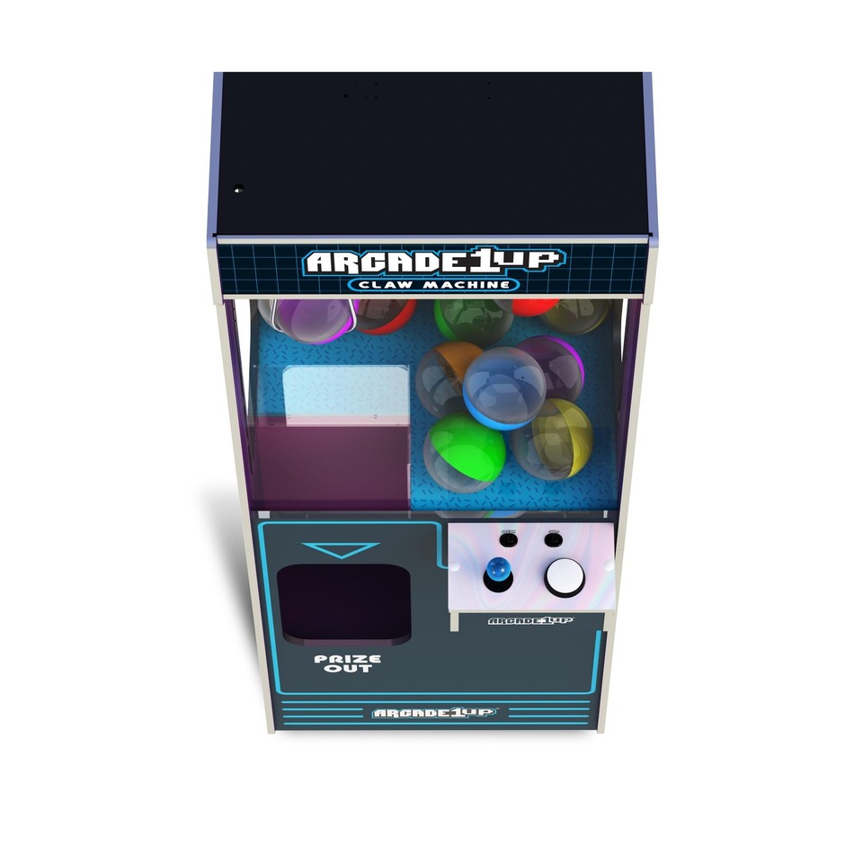 GameRoom Full-Size Claw Machine with Light-Up Marquee Includes 12 ...