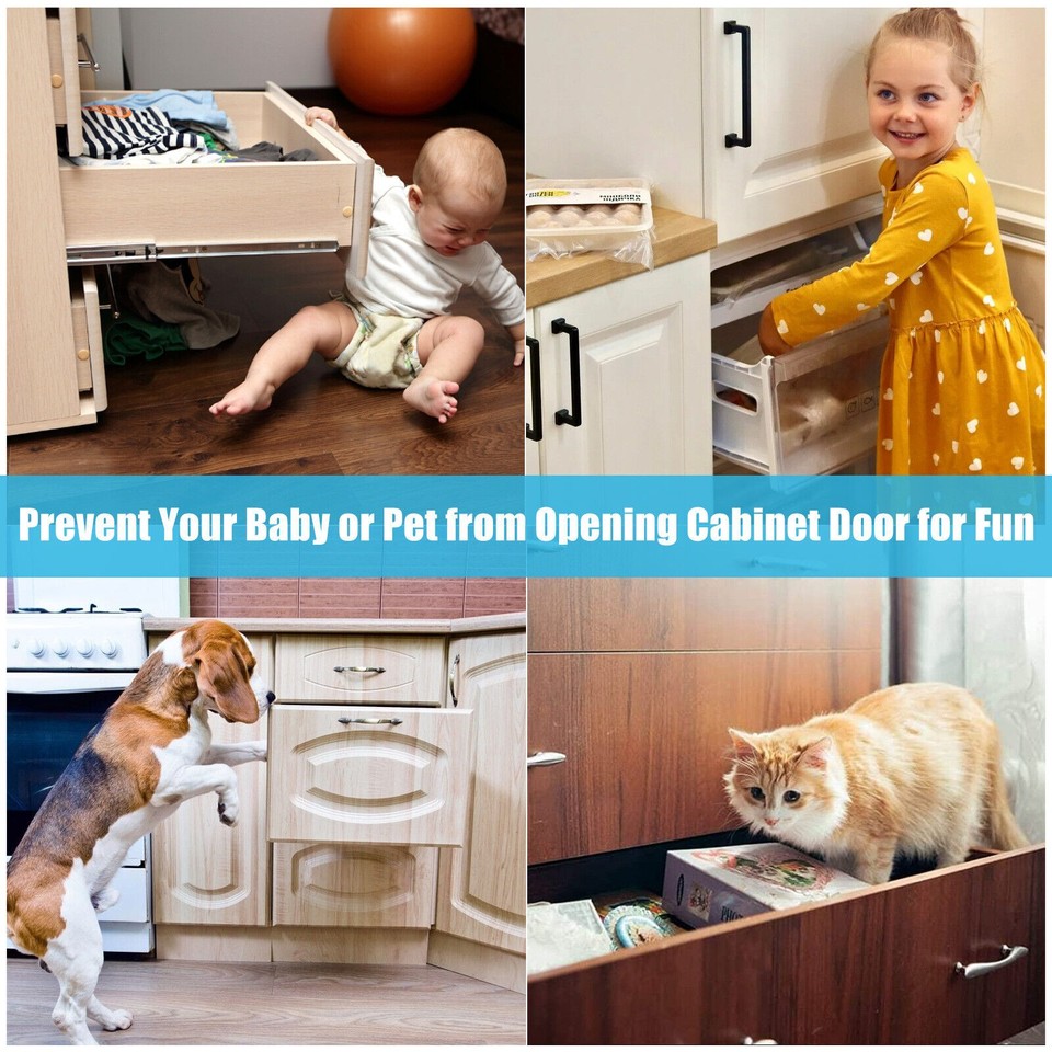 10 Set Ultra-thin Invisible Punch-Free Magnetic Shutter Door Cabinet ...