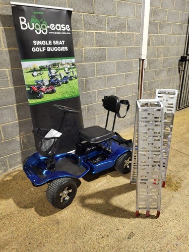Bugg-Ease Single Seat Golf Buggy with Steering Wheel & Lightweight Seat ...