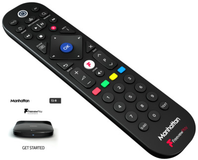 Original Manhattan T3R 500GB T3-R T3.R 1TB HDR Freeview Remote WITH ...