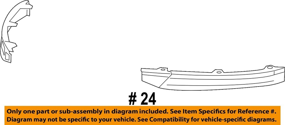 GM OEM 14-20 Impala Bumper Components-Lower Deflector 22990244 | eBay