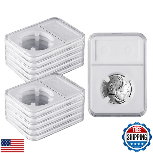 10 Packs 40mm Coin Slab Display Holder, Storage Case for American ...