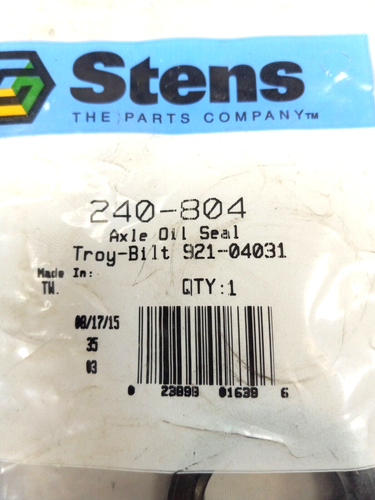 New Stens 240-804 Axle Oil Seal replaces Troy-Bilt 921-04031 | eBay