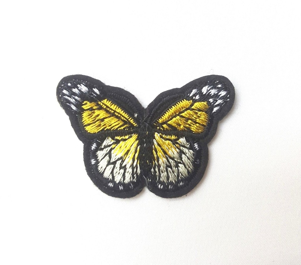 Monarch Butterfly Patch Mini Small Embroidered, Iron-On/Sew-On Applique ...