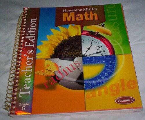 Houghton Mifflin Math, Teacher's Edition, Vol.1, Grade 5 - Spiral-bound ...