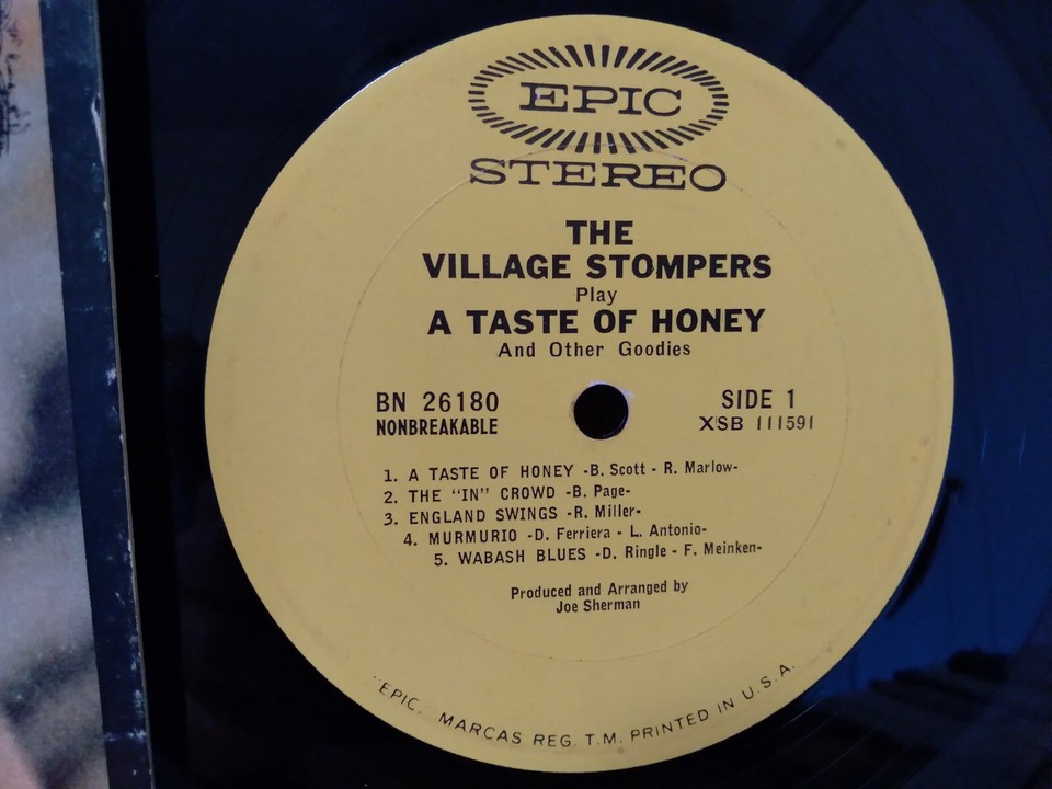 The Village Stompers A Taste of Honey Other Goodies LP VG+, EPIC STEREO ...