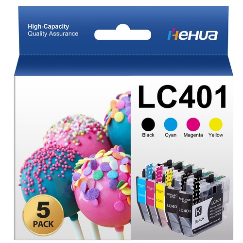 5-Pack LC401 Cartridges For Brother MFC-J1010DW MFC-J1012DW MFC-J1170DW Printers | eBay