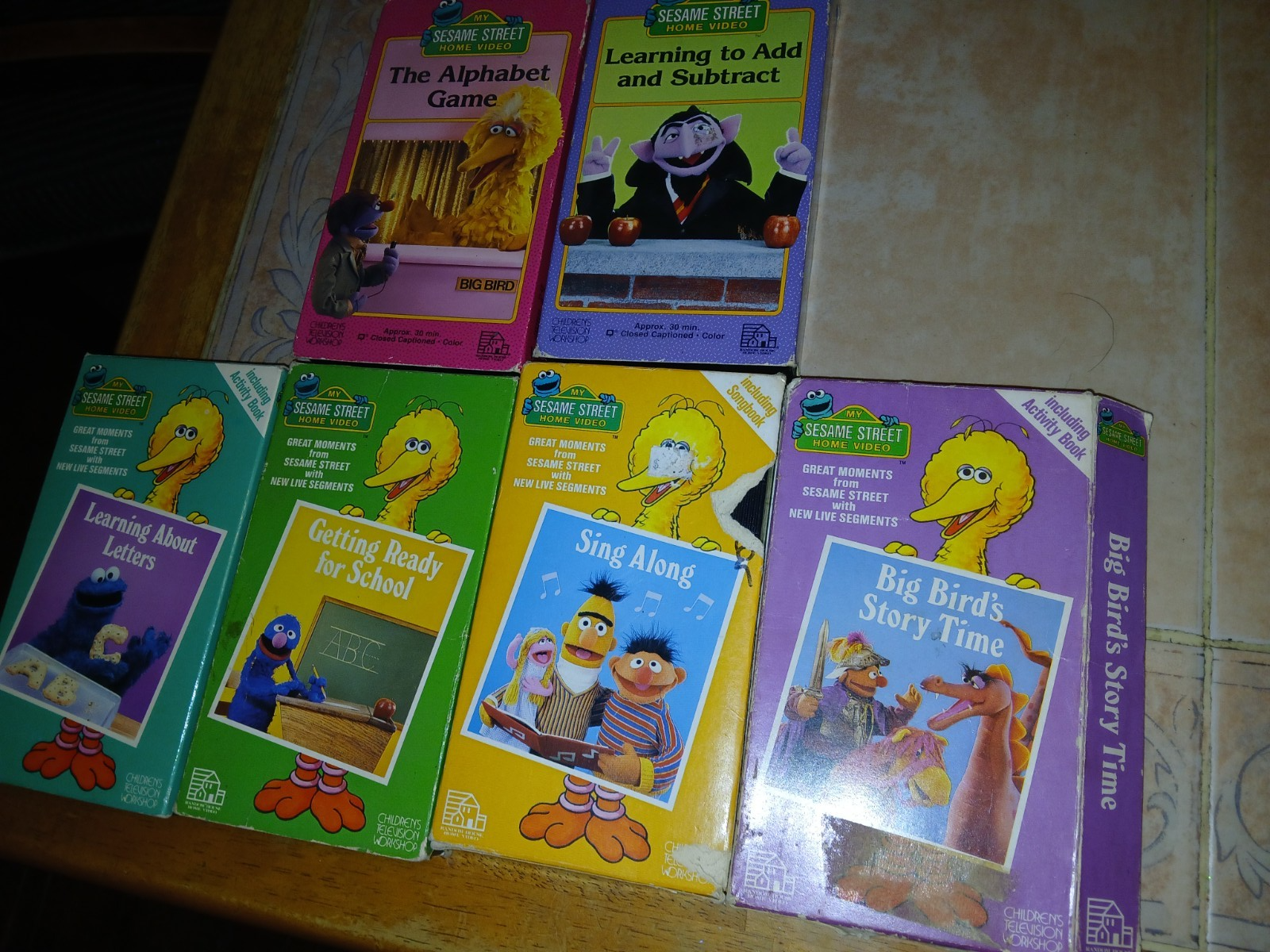 Vintage 80's Sesame Street lot "Home Video" collection.Live segments | eBay