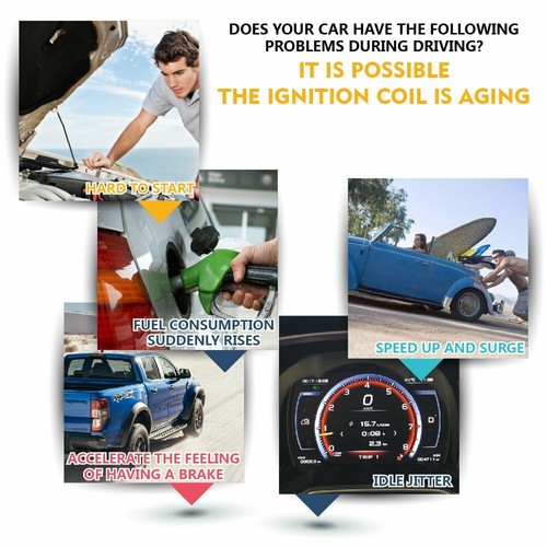 8 Ignition Coils Pack For Ford F150 4.6L 5.4L 2001 2002 2003 2004 3W7E ...