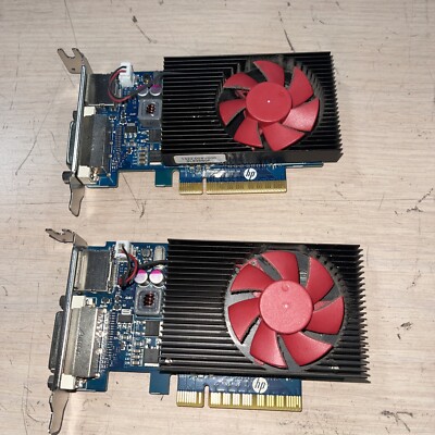 Lot of 2 HP NVIDIA Geforce GT730 2GB Graphics Video Card P/N 802315-001 ...