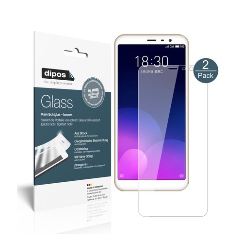 2x Protection pour Meizu M6T ecrán Verre souple Film Protecteur 9H ...