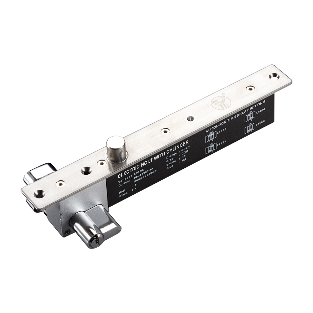 YLI YB600B Electric Bolt lock with key Open Fail Secure Electric ...