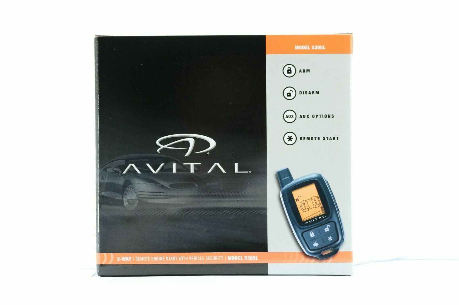 Avital 3305L 2-Way Keyless Entry Security System + 2 Universal Door ...