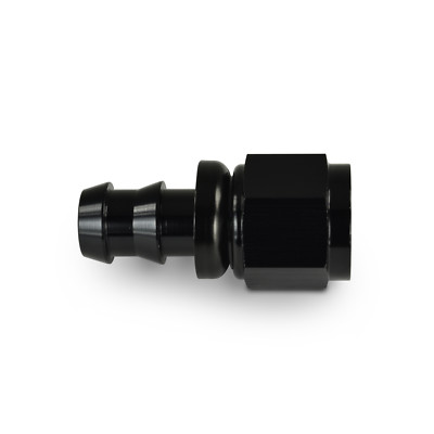 8AN Straight Black Push Lock Hose End Fitting Oil Fuel Coolant Push On ...