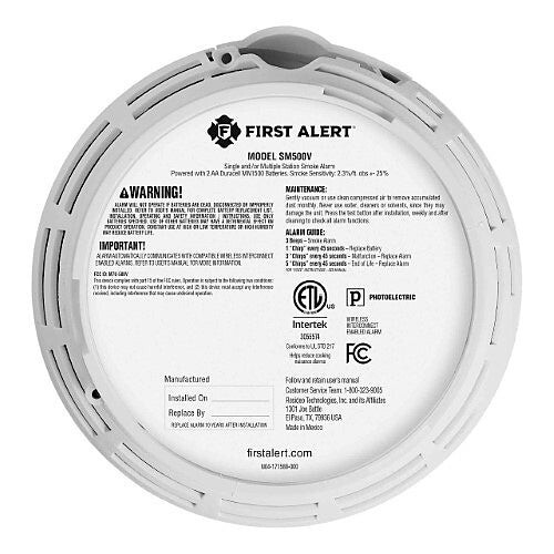 BRK SM500V Interconnect Battery-Operated Smoke Alarm (1046774) | eBay