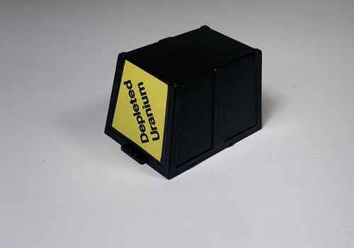 vtg The Six million Dollar Man Depleted Uranium Crate 1977 5000 lbs ...