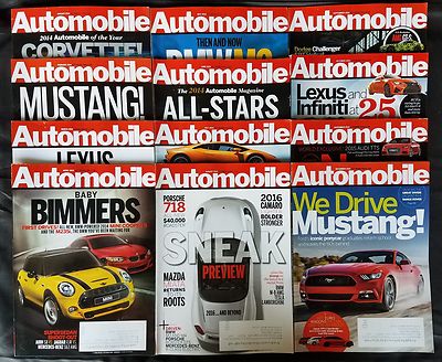 Automobile Magazine 2014 - The Complete Year - 12 Issues | eBay