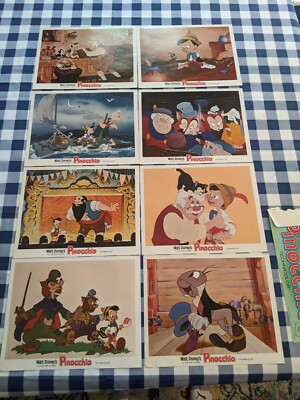 Walt Disney's Pinocchio 1971 Original Poster & Lobby Cards Set | eBay