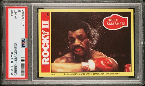 PSA 9 1979 Rocky II #60 Balboa Apollo Creed Rookie Card Topps Carl ...