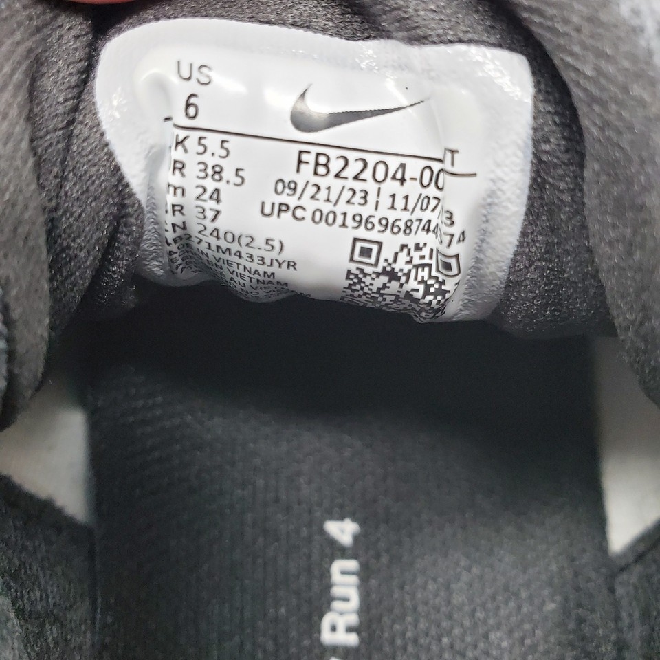 Nike React InfinityRN 4 GTX Running Shoes Men's Size 6 Black FB2204-001 ...