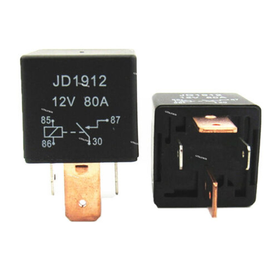 5SET Waterproof Automotive Relay Car Relay 12V 40A 4 Wires+Harness ...